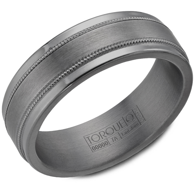 Crown Ring Torque Men's Tantalum Wedding Band – Huntington Jewelers